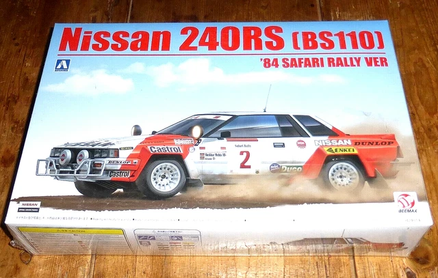 MAQUETTE AOSHIMA BEEMAX B24014 NISSAN 240RS SAFARI RALLY 1984 1/24 ...