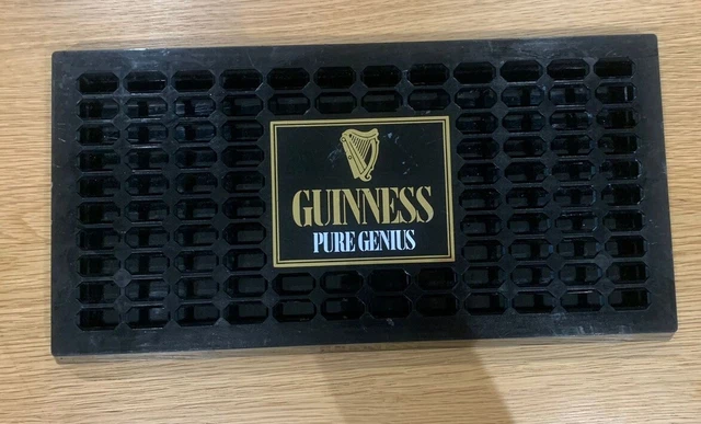 GUINNESS BLACK PLASTIC Drip Tray Pure Guinness Man Cave Vintage Genuine ...