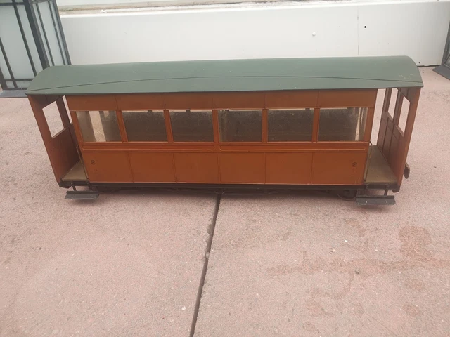 32MM NARROW GAUGE Coach, Brown. Scratch Built in Plasticard. Prototype ...