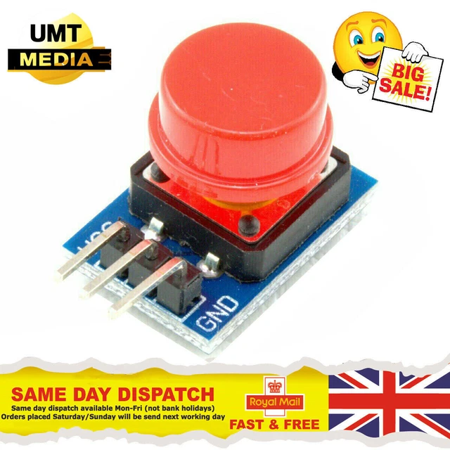 GRANDE PULSADOR TAPA Módulo de Placa para Arduino Raspberry Pi EUR 12,27 - PicClick FR