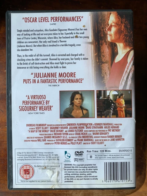 MAP OF THE World DVD 1999 Movie Drama w/ Sigourney Weaver + Julianne ...