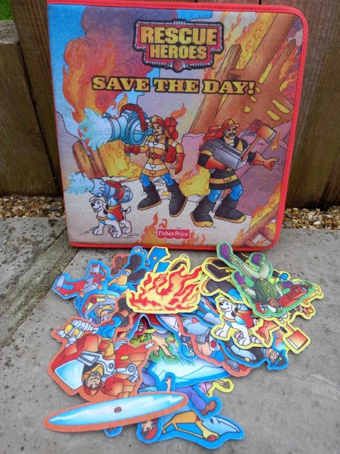 FISHER PRICE RESCUE Heroes Save the Day interactive felt book EUR 11,73 ...