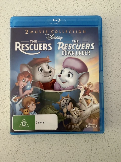 THE RESCUERS / the Rescuers Down under (Box Set, Blu-ray, 1990) $10.00 ...
