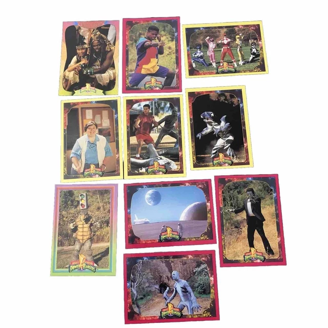 MIGHTY MORPHIN POWER Rangers Card Lot X 10 Saban 1994 FREE MYSTERY CARD ...