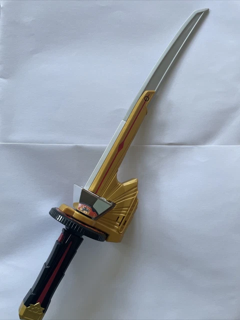 POWER RANGERS SUPER Samurai Spin Sword Arma Blada & Disco Nero ...