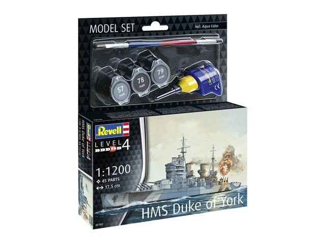 HMS DUKE OF York Model Set 1:1200 Plastique Model Kit Revell EUR 31,91 ...