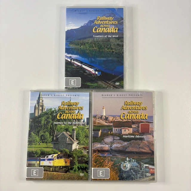 RAILWAY ADVENTURES ACROSS Canada DVD Lot x3 Region 4 PAL Brand New ...