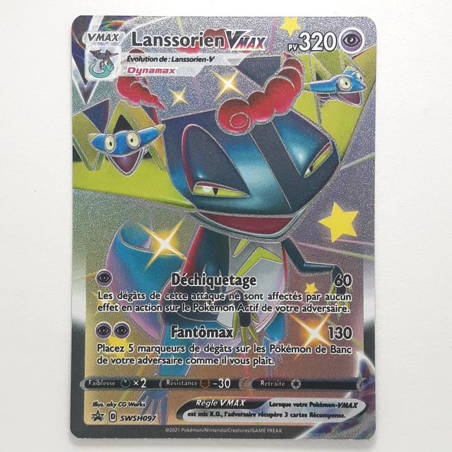CARTE LANSORIEN VMAX Shiny Promo Swsh097 Full Art Pokémon Neuve ...