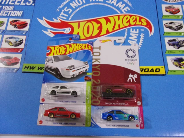 HOT WHEELS Toyota Ae86 Sprinter Trueno Lot Of 4 £18.84 - PicClick UK