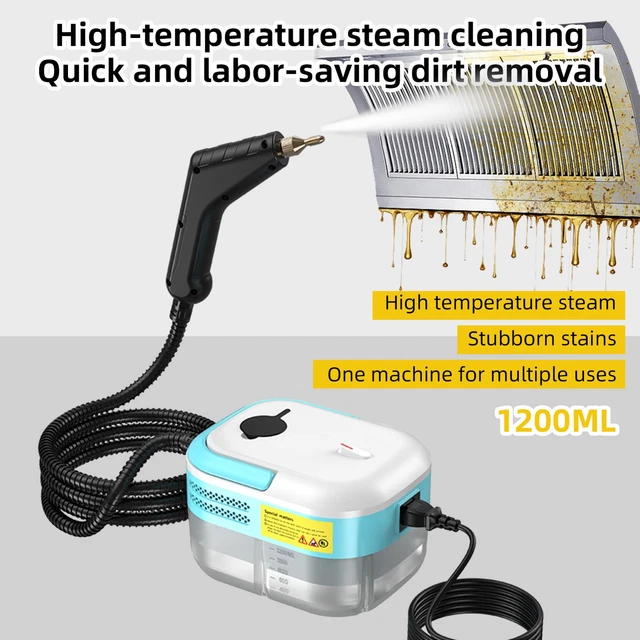 BLUE WHITE UK Plug 1200W Portable Handheld Steam Cleaner 15s Quick Heat ...