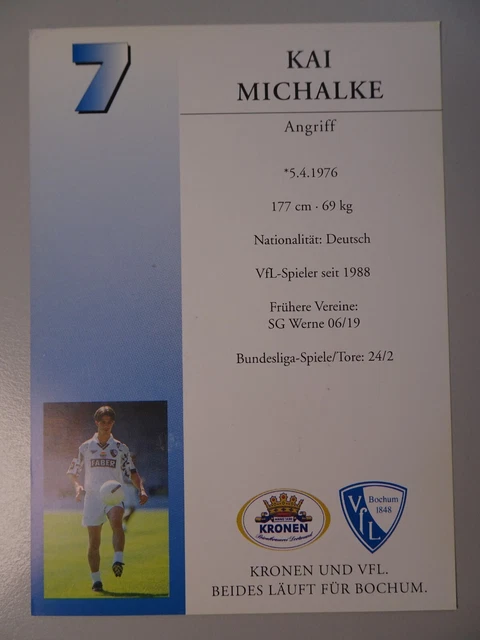 KAI MICHALKE AUTOGRAMM | VfL Bochum (Bundesliga-Edition 1996/97) EUR 4 ...