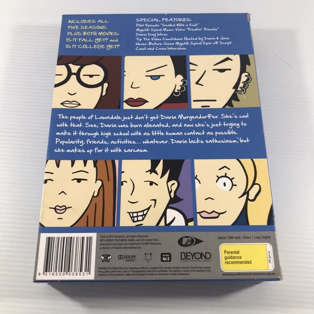 DARIA THE COMPLETE Animated Series DVD Region Free NTSC Five Seasons ...