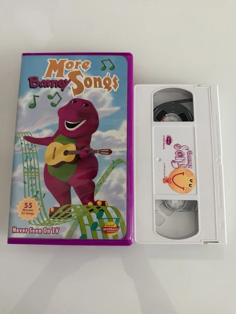 MORE BARNEY SONGS Lyrick Studios VHS 1998 NTSC Full Screen NR Never ...