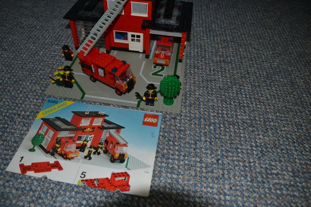LEGO 6382 80S Fire Station Minifigures 80s Set from 1981 with BA £52.19 ...