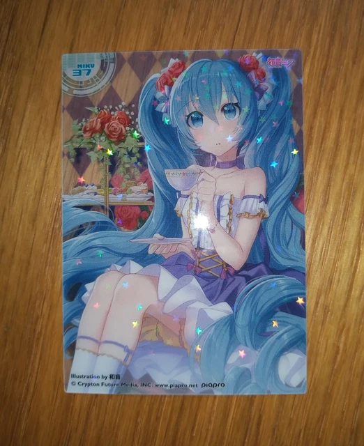 VOCALOID PIAPRO HATSUNE Miku Ensky clear glitter trading card - Miku 37 £2.00 - PicClick UK