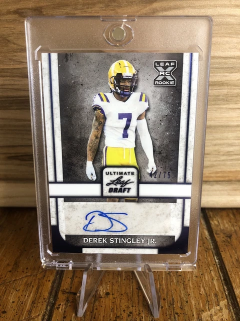 2022 LEAF XRC Ultimate Draft Derek Stingley Jr. /75 Blue Auto - Texans ...