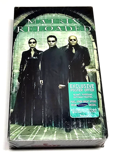 THE MATRIX RELOADED VHS 2003 Brand New Sealed Red Watermark RARE £37.15 ...