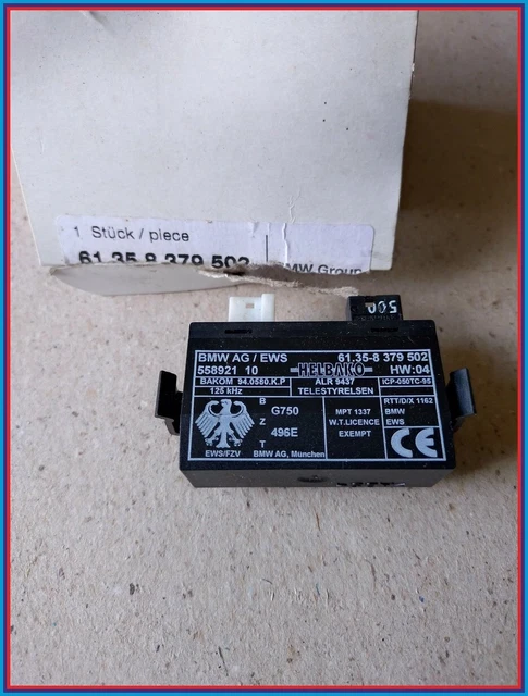 BMW E36 E39 E38 Module emetteur-recepteur EWS OEM 8379502 EUR 25,00 - PicClick FR