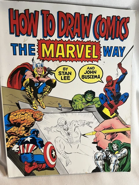 HOW TO DRAW Comics The Marvel Way By Stan Lee & John Buscema Softback ...
