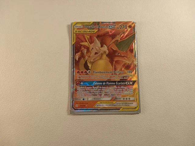CARTE POKEMON DRACAUFEU ET ROUSSIL 22/236 GX Escouade SL12 FR Neuf £10. ...
