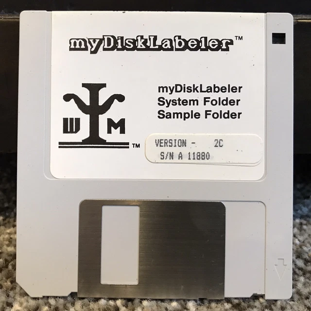 VINTAGE- MY DISK Labeler Version 2C - Apple Macintosh Mac Disk $10.99 ...