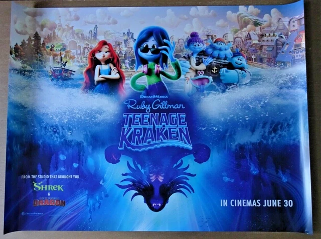 RUBY GILLMAN TEENAGE Kraken Poster Cinema Quad 2023 Lana Condor Toni ...
