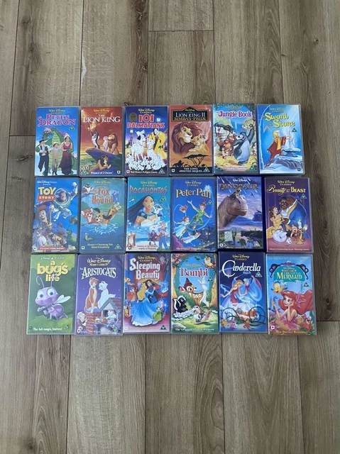 10X WALT DISNEY VHS Tape Film Collection Bundle Incl 6 Classics 1990s ...