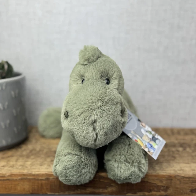 JELLYCAT MEDIUM HUGGADY Dinosaur- Floppy Green Dino Soft Toy Retired 10 ...