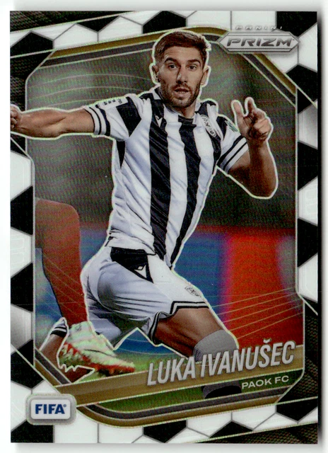 PANINI PRIZM FIFA Soccer 2025-26 Tarjeta 46 Luka Ivanusec Balón Soccer ...