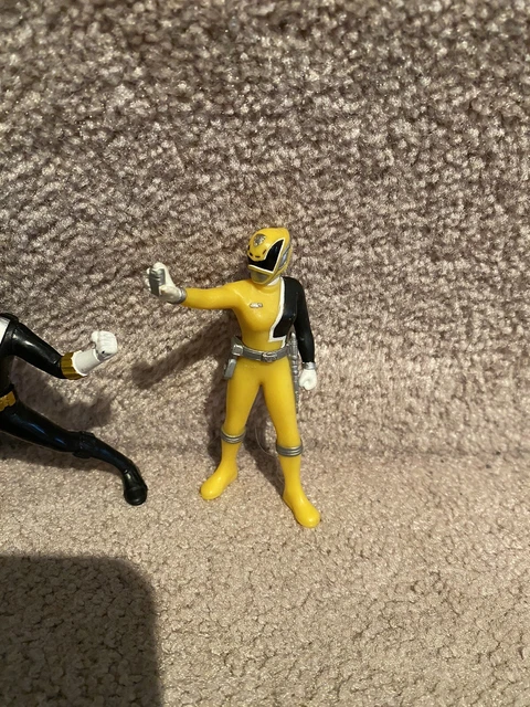 POWER RANGERS SPD Figures Black Wolf Ranger, Yellow Ranger ,Blue-Head ...