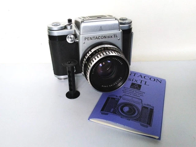 TESTED PENTACON SIX TL w. Zeiss Biometar 2.8/80 + manual English ...