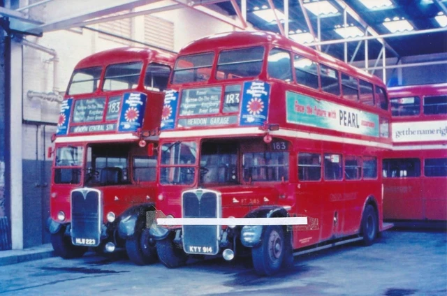 041M 6X4& Bus Photo - London Transport. Fleet no's. RT3185 and RT236. £ ...