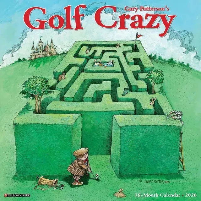 GOLF CRAZY BY Gary Patterson 2026 Wall Calendar | Englisch | Kalender ...