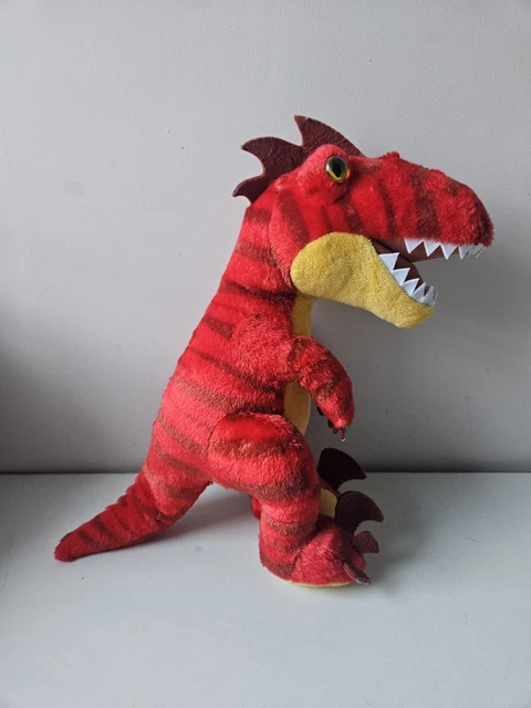 BUILD A BEAR Dinosaur Dino Velociraptor Raptor Plush Red 17'' Soft Toy ...