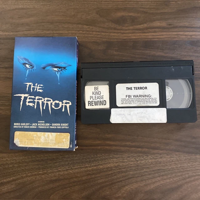 THE TERROR (VHS) Jack Nicholson Boris Karloff film d'horreur effrayant ...