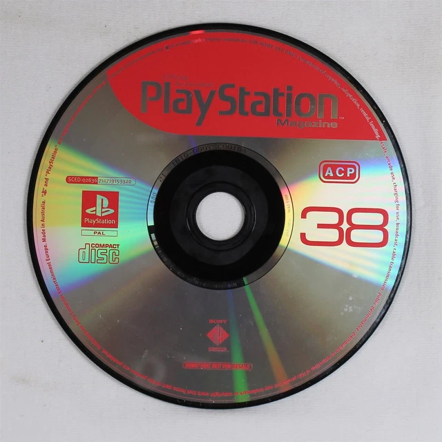 OFFICIAL AUSTRALIAN PLAYSTATION Magazine 38 PS1 Demo CD Disc $9.99 ...