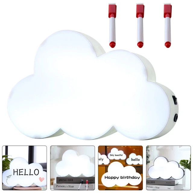 MESSAGE LIGHT BOX Child Led Lighted Display Write Board Cartoon Night ...