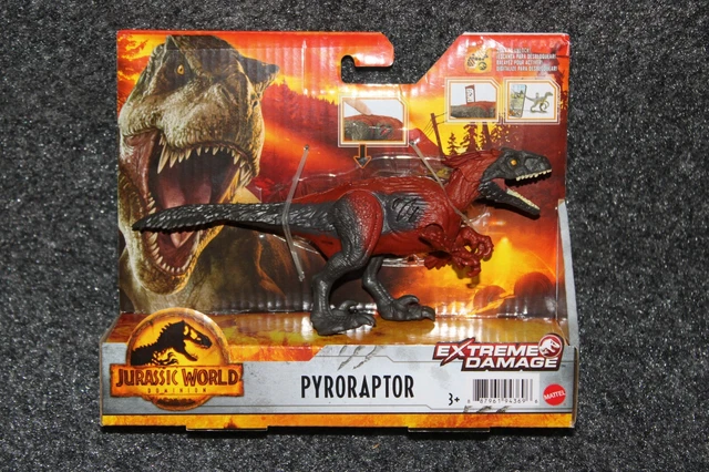 JURASSIC PARK WORLD Dominion Pyroraptor Extreme Damage Dino Mattel 2021 ...