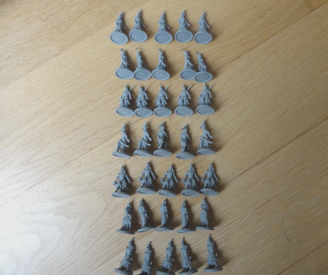 ZOMBICIDE WHITE DEATH game. 35 Walkers miniatures from base game £13.46 ...