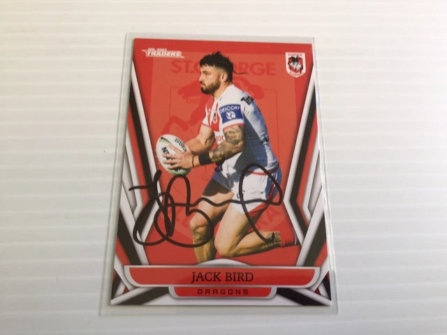 JACK BIRD SIGNED 2023 Traders Nrl Trading Card St George illawarra ...