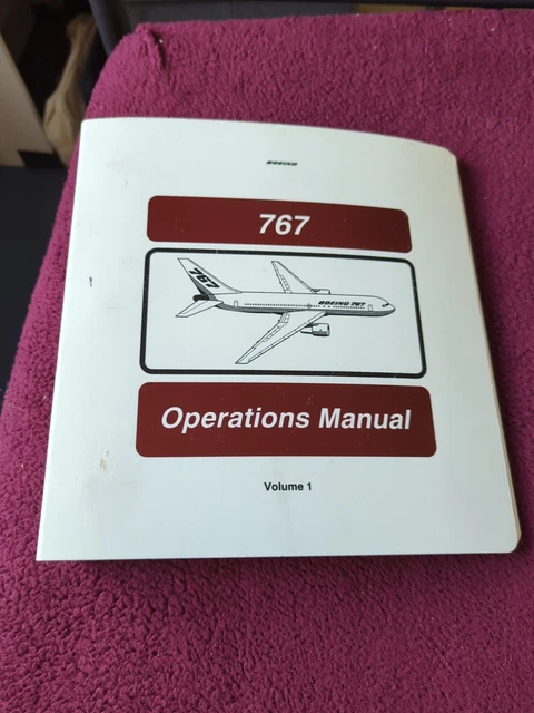 BOEING 767 OPERATIONS Manual £20.00 - PicClick UK