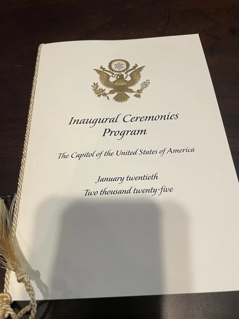 RARE 2025 DONALD Trump Presidential Inauguration Program & Turquoise ...