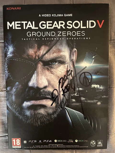 TRIPLE POSTER METAL Gear Solid V Signé Hideo Kojima MGS V EUR 250,00 ...