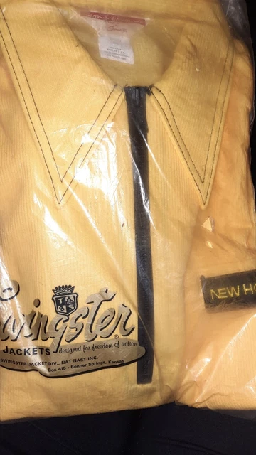 VINTAGE NEW HOLLAND Tractor NOS Swingster Yellow Sperry Jacket USA £33. ...