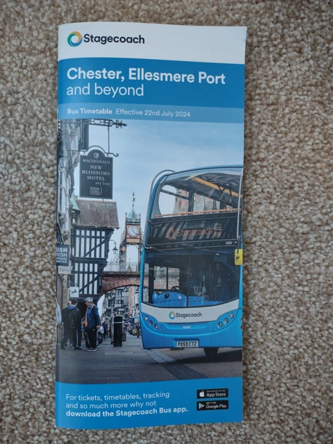 STAGECOACH CHESTER, ELLESMERE Port, And Liverpool Timetables And Maps ...