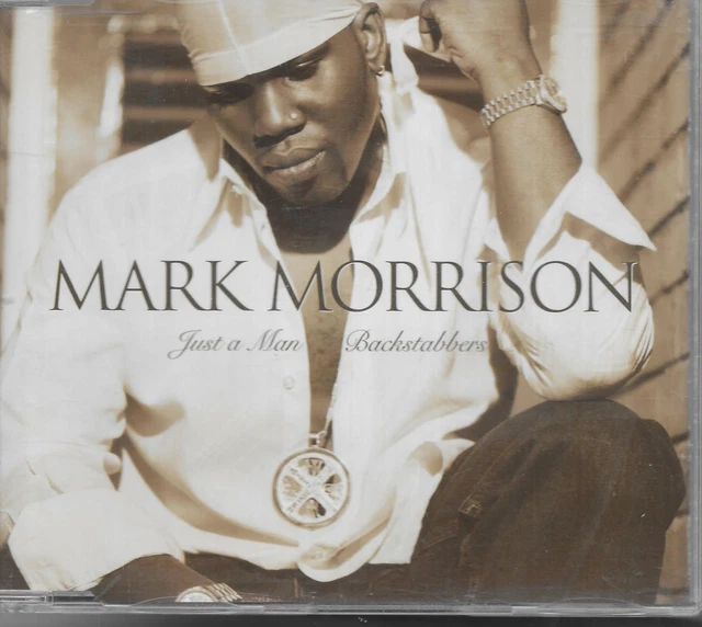 MARK MORRISON JUST A Man - Backstabbers sticker Promo UK CD Single £2. ...