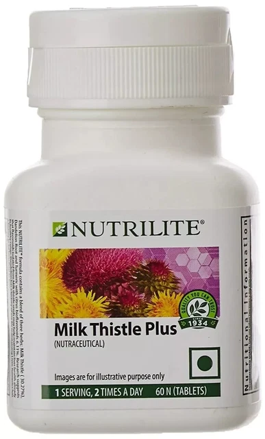NUTRILITE MILK THISTLE Plus pack of 60 tablets fast ship £39.26 ...