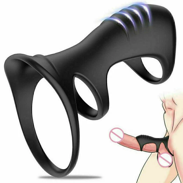 MALE-COCK-EXTENDER-SLEEVE-ERECTION-ENHANCER-PENIS-RING-ENLARGER-SHEATH ...