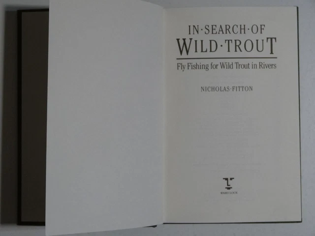 IN SEARCH OF wild trout par N. Fitton 1992( truite, moulinet ancien ...