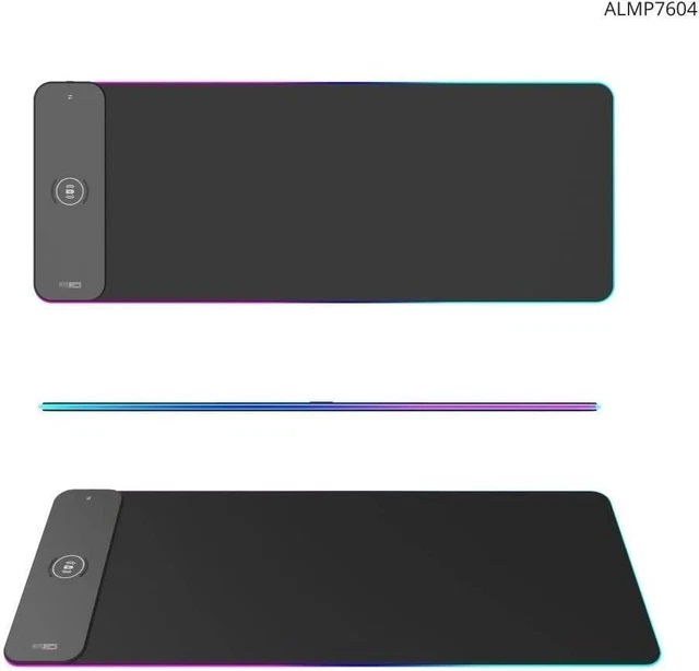 WIRELESS CHARGING KEYBOARD Mat, RGB Keyboard and Mouse Pad for Gaming ...